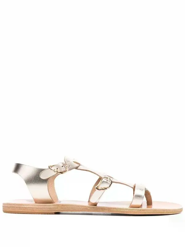 ANCIENT GREEK SANDALS Grace Kelly Leather Sandals - Yellow