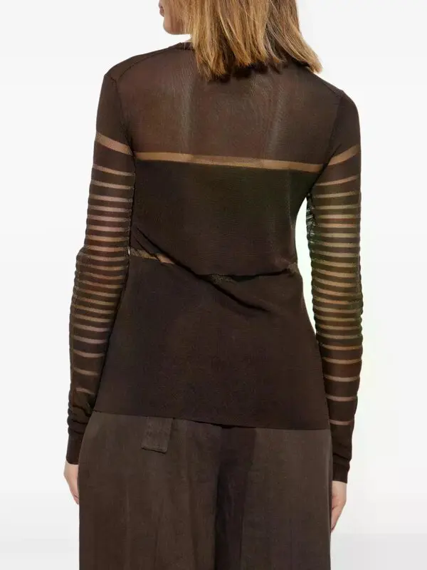 Helmut Lang Layered Long-sleeve Top - Brown