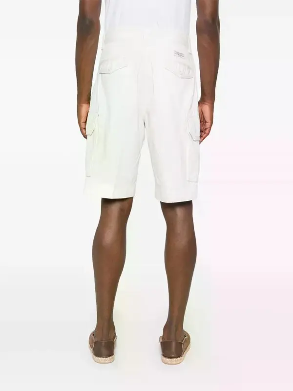 Polo Ralph Lauren Off- Cotton Cargo Shorts - White