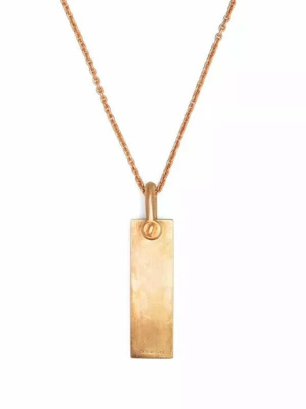 PARTS OF FOUR 18kt Gold-plated Brass Statement Pendant Necklace - Pink