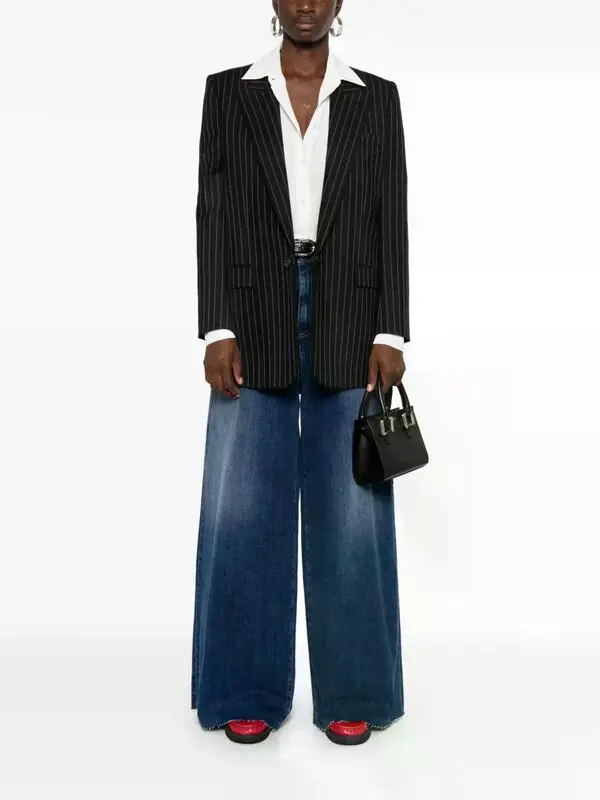 Pinko Crepe De Chine Shirt With High-low Hem