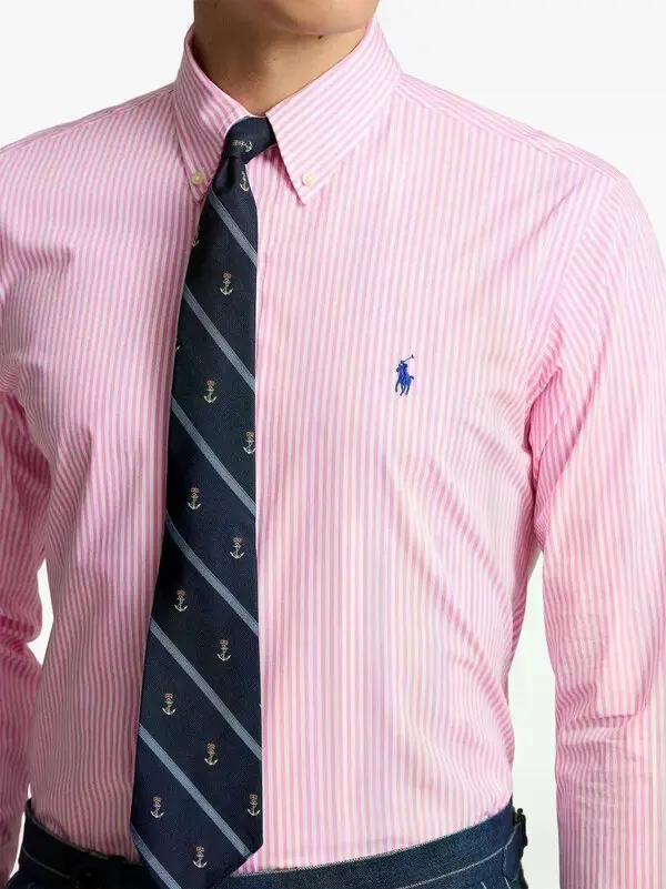 Polo Ralph Lauren Striped Poplin Shirt - Pink