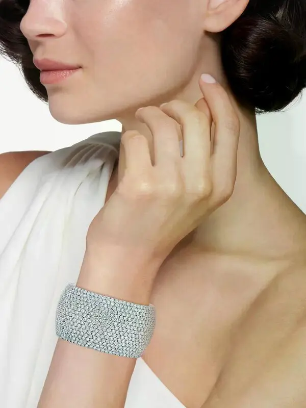 Kwiat 18kt White Gold Diamond Statement Bracelet - Silver
