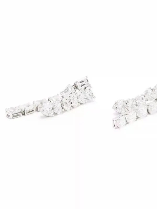 Shay 18kt White Gold Diamond Waterfall Earrings