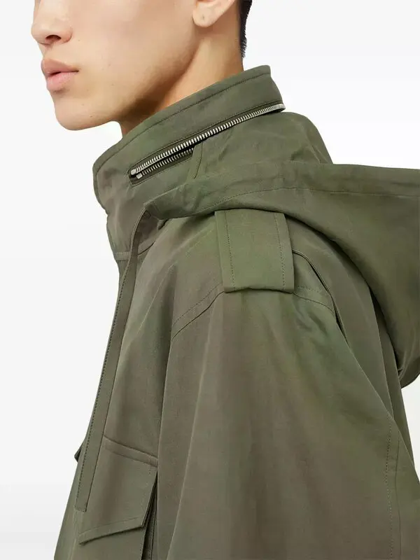 JIL SANDER Forest Cotton Shirt Jacket
