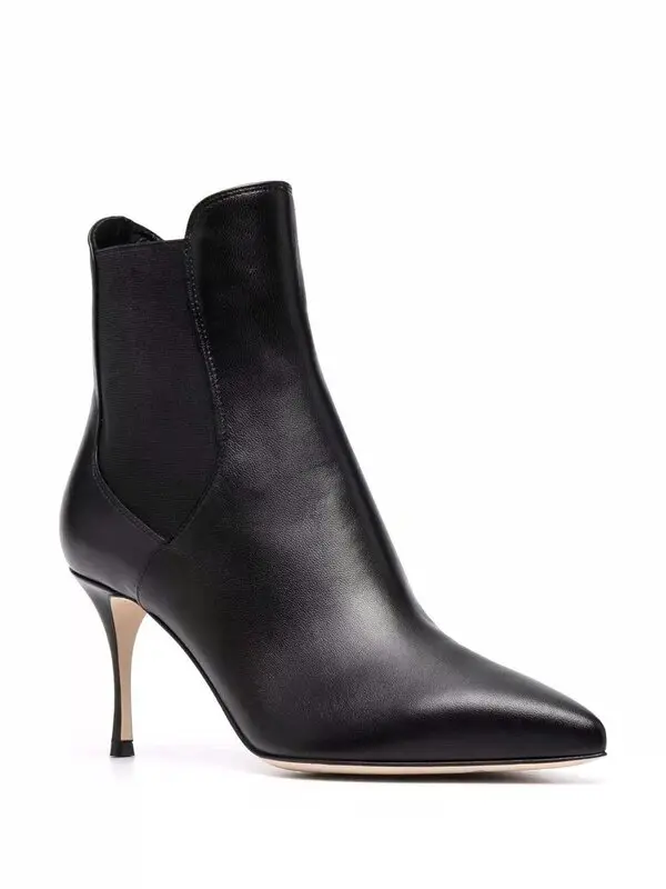 SERGIO ROSSI 80mm Godiva Chelsea Boots