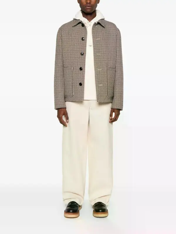Burberry Equestrian Knight-embroidered Wide-leg Jeans