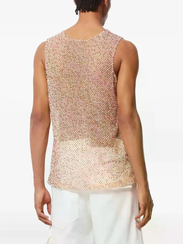 Gcds Embellished Tulle Tank Top