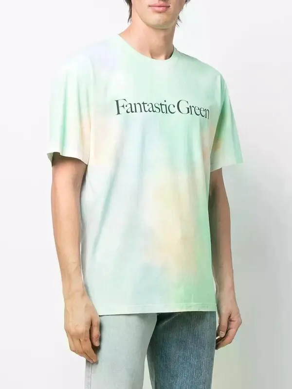 MSGM Fantastic Tie-dye T-shirt - Green
