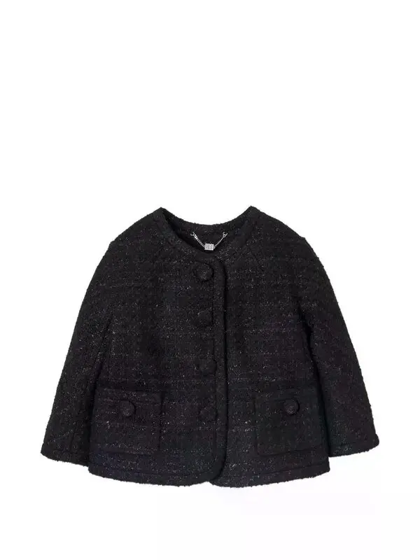 Marc Jacobs Tweed Backwards Jacket - Black