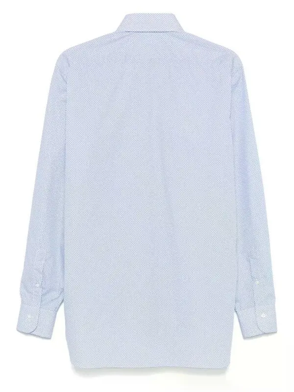 BARBA NAPOLI Patterned-jacquard Shirt