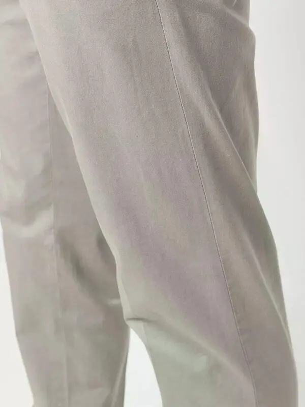 DELL'OGLIO Slim-cut Leg Chino Trousers - Neutrals