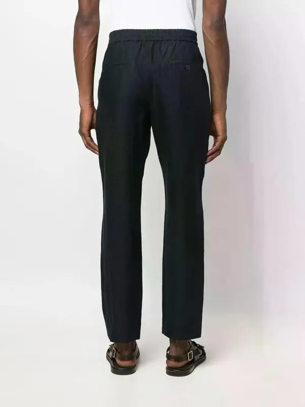 Vince Drawstring Waist Four-pocket Straight-leg Trousers