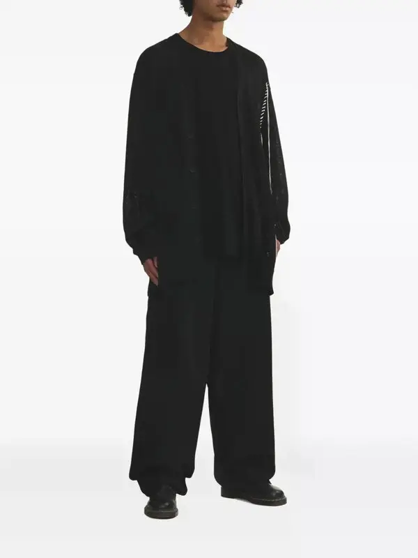 Yohji Yamamoto Wide-leg Wool Trousers
