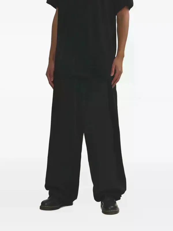 Yohji Yamamoto Wide-leg Wool Trousers