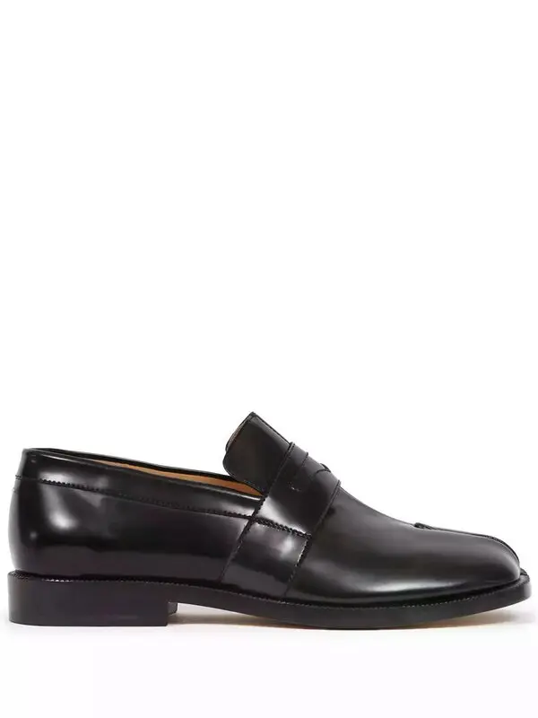 MAISON MARGIELA Tabi Leather Loafers - Black