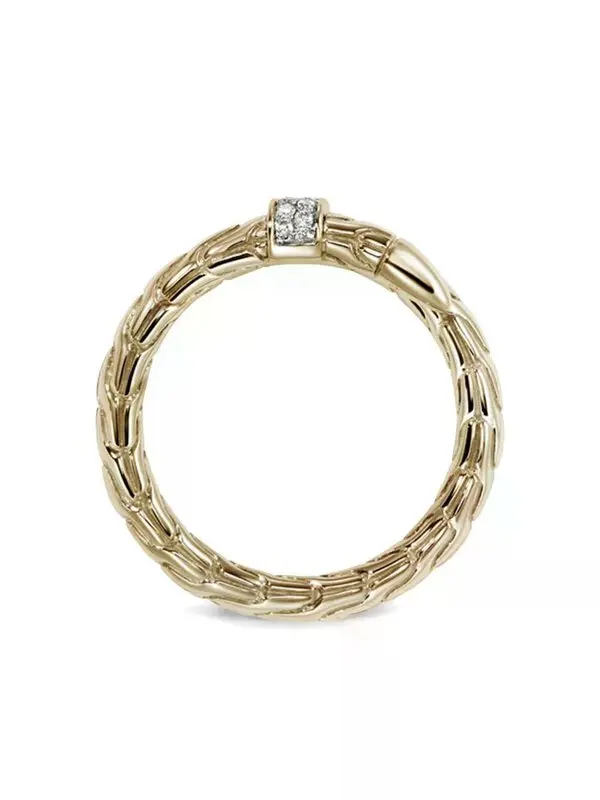 John Hardy 14kt Yellow Spear Diamond Ring