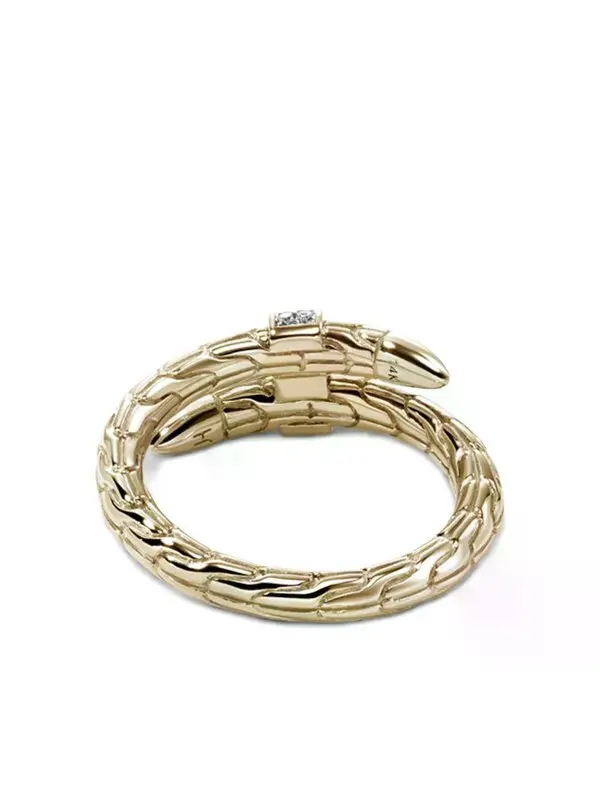 John Hardy 14kt Yellow Spear Diamond Ring