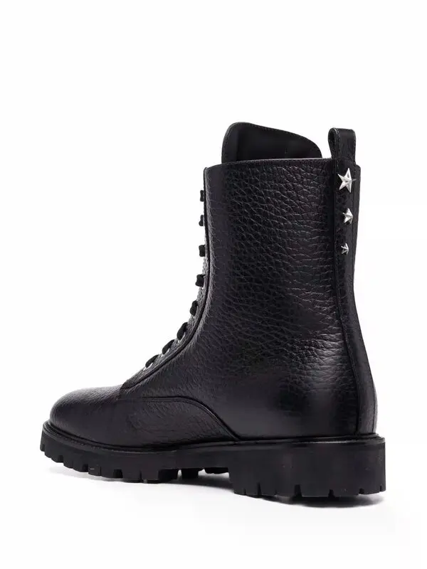 Philipp Plein Star-studded Leather Boots