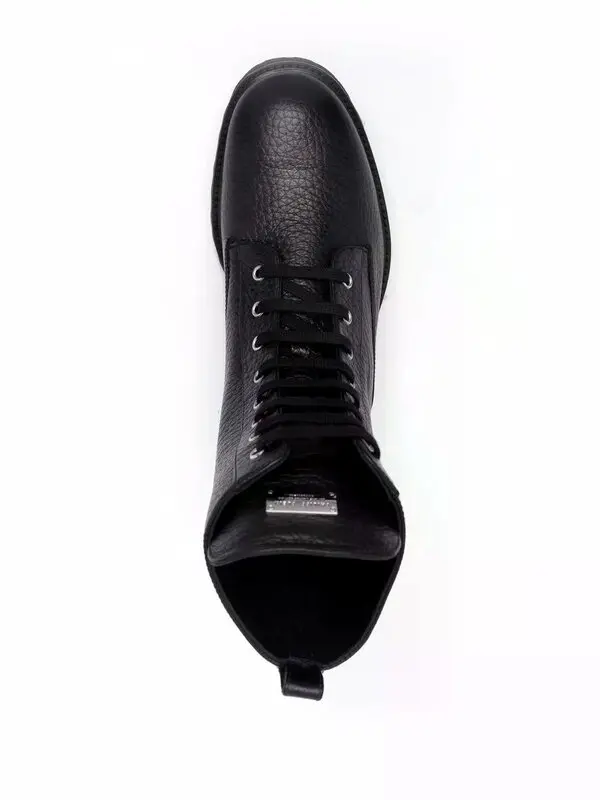 Philipp Plein Star-studded Leather Boots