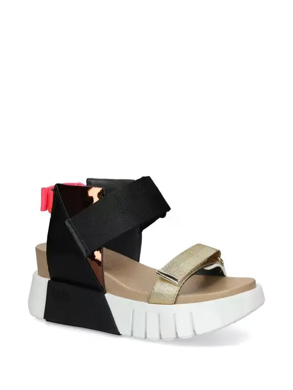United Nude Delta Run Platform Sandals - Black