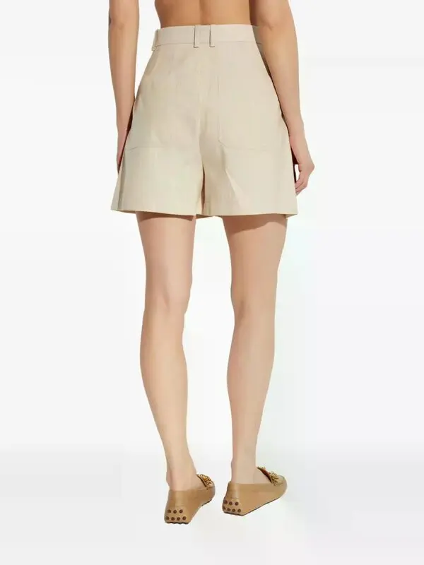 Paul Smith Pleated High-rise Shorts