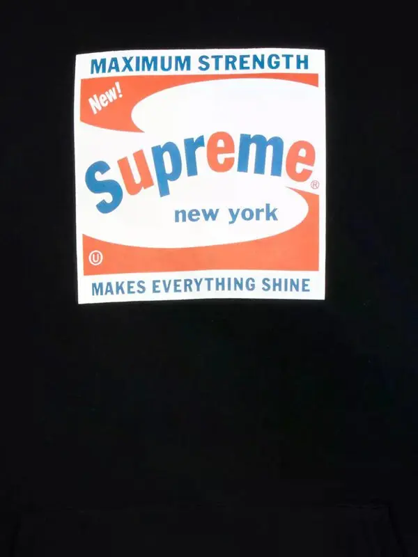 Supreme Shine Logo-print Hoodie - Black