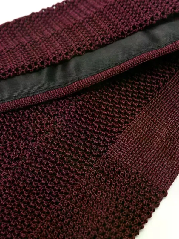 FURSAC Square-tip Knitted Silk Tie