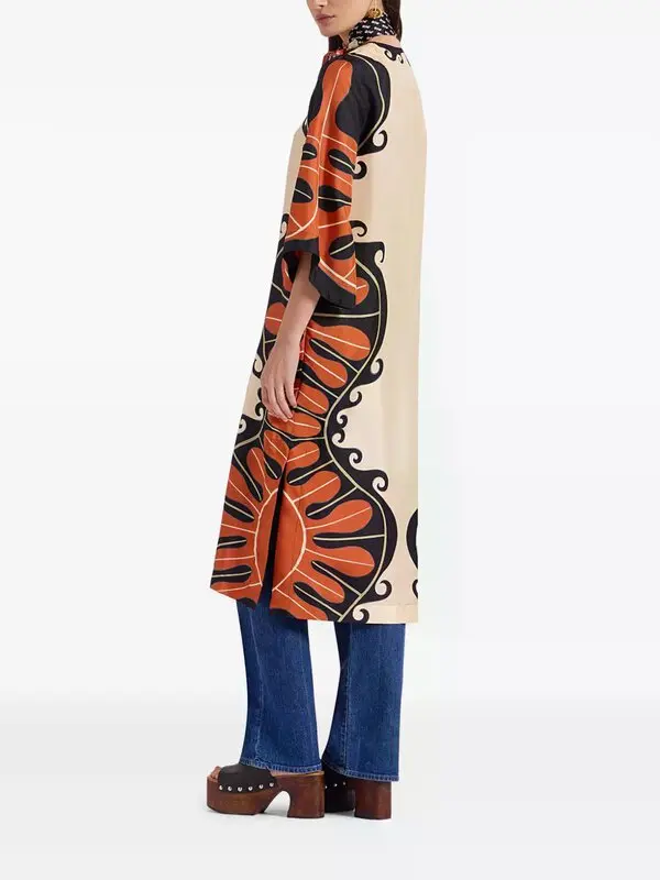 La DoubleJ Graphic Print Kaftan Dress