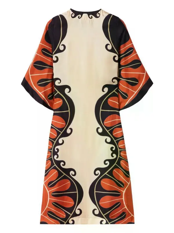 La DoubleJ Graphic Print Kaftan Dress