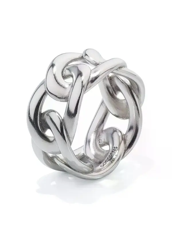 GOOSSENS Lhassa Chunky Link Ring - Silver