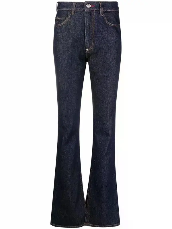 Philipp Plein High-waisted Flared Jeans - Blue