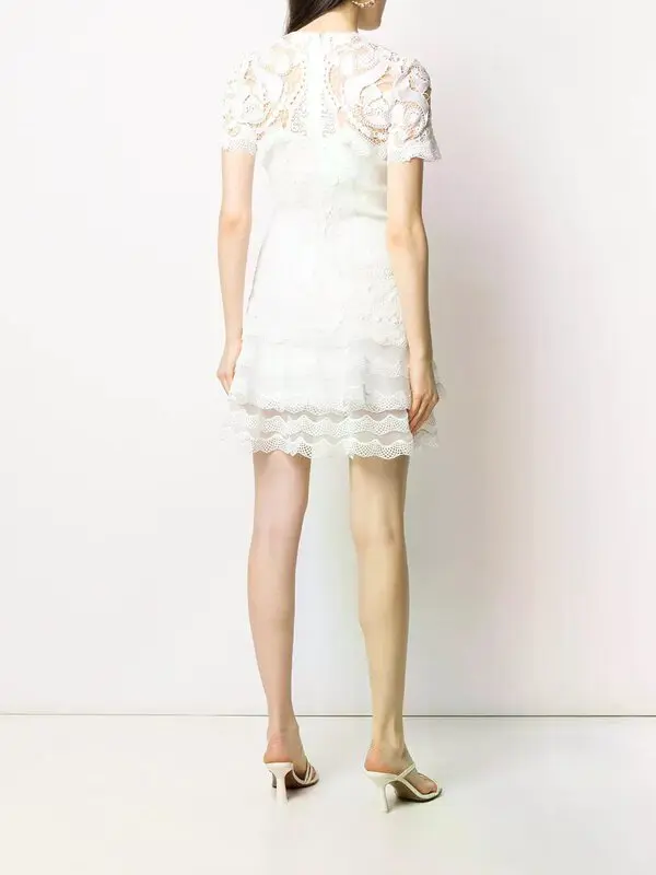 Simkhai Lace Panelled Crepe Dress