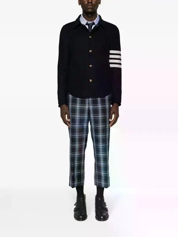 Thom Browne 4-bar Felted Shirt Jacket