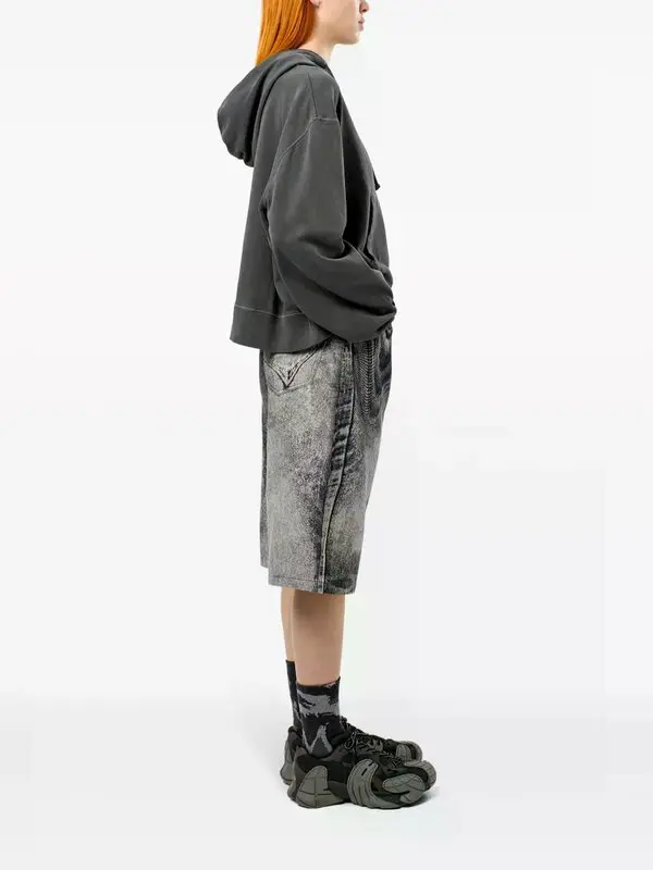 Camper Logo Embroidered Cotton Hoodie - Grey