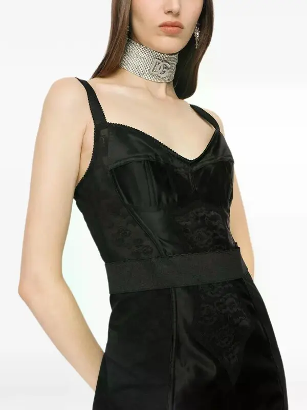 Dolce & Gabbana Floral-lace Corset Dress