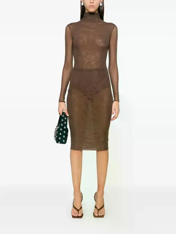 ATU BODY COUTURE Mesh Midi Skirt