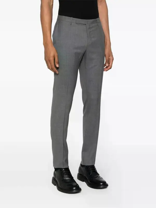 Incotex Slim-fit Virgin Wool Trousers In Anthracite - Grey
