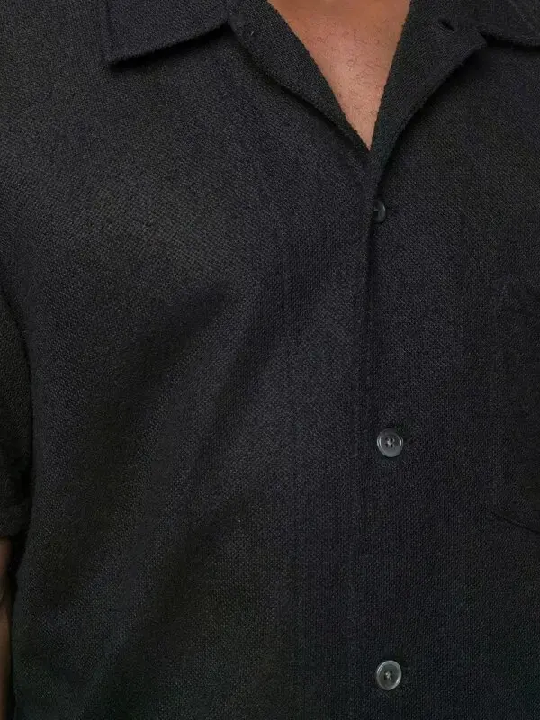 Our Legacy Bouclé Short-sleeve Shirt - Black