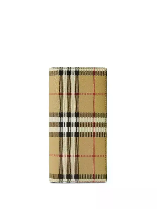 Burberry Check-pattern Long Wallet - Neutrals