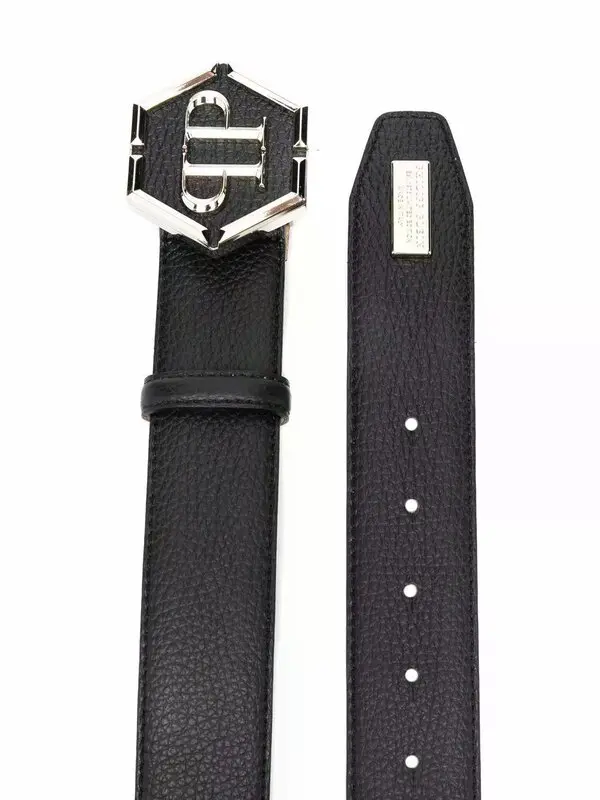 Philipp Plein Logo-plaque Leather Belt