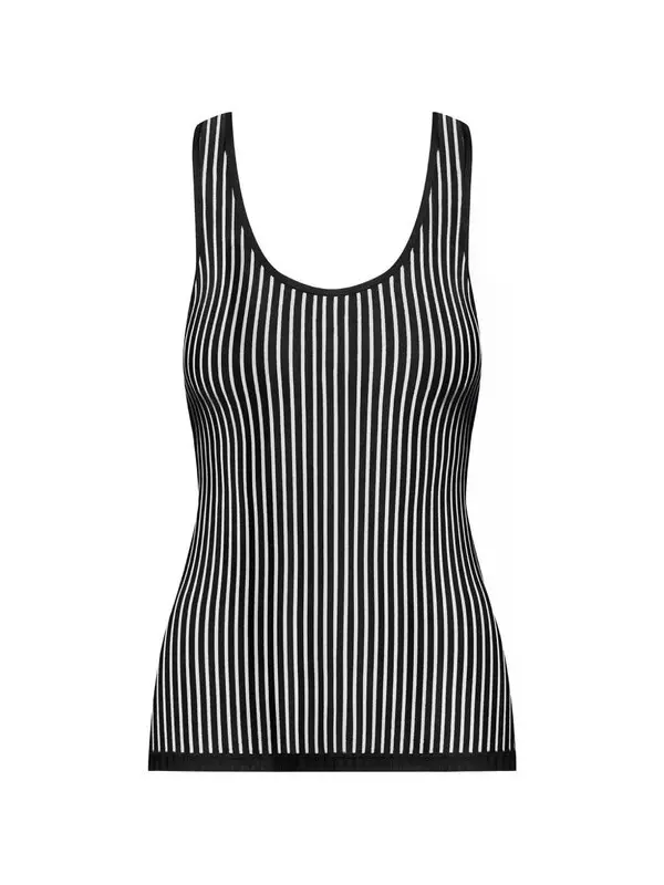 MAISON CLOSE Striped Racerback Tank Top
