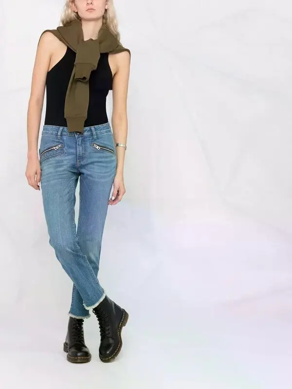 Zadig&Voltaire Ava Slim-cut Cropped Jeans - Blue