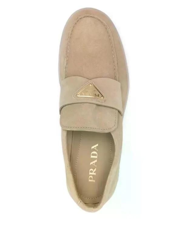 Prada Triangle-logo Loafers