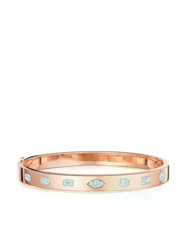 Kwiat 18kt Rose Gold Diamond Bangle - Pink