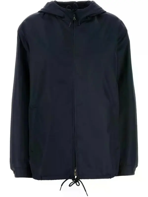 Prada Hooded Bomber Jacket - Blue