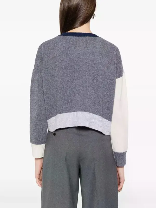 Marni Colour-block Crew Neck Cardigan