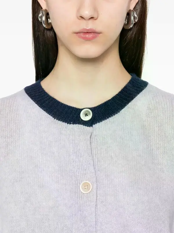 Marni Colour-block Crew Neck Cardigan