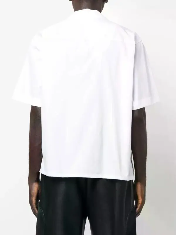 Marni Logo-print Poplin Bowling Shirt - White