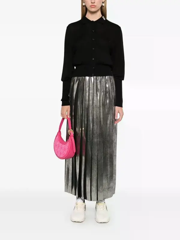 MSGM Pleated Midi Skirt